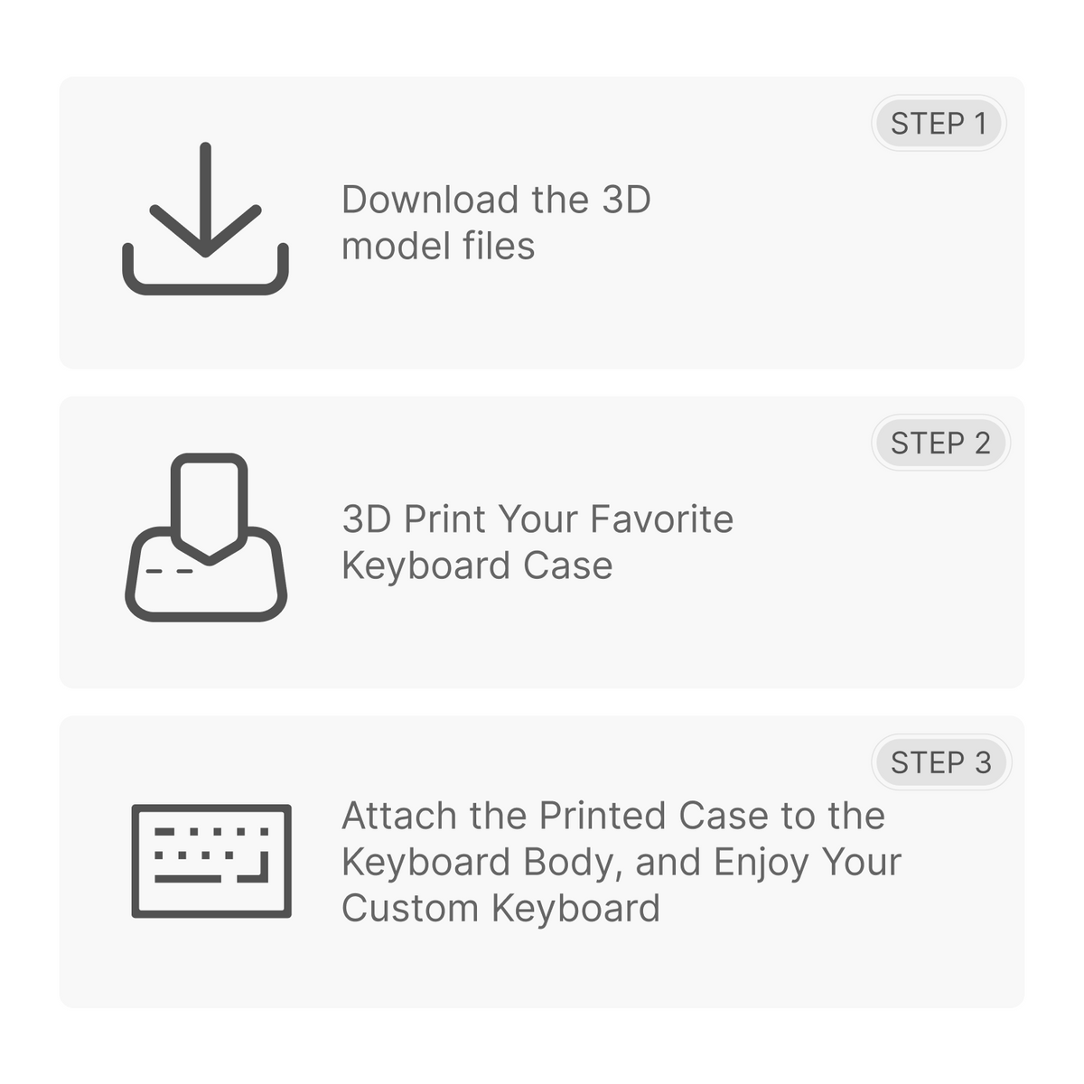 Makesenstudio 3D Printing Keyboard Kit – makesenstudio